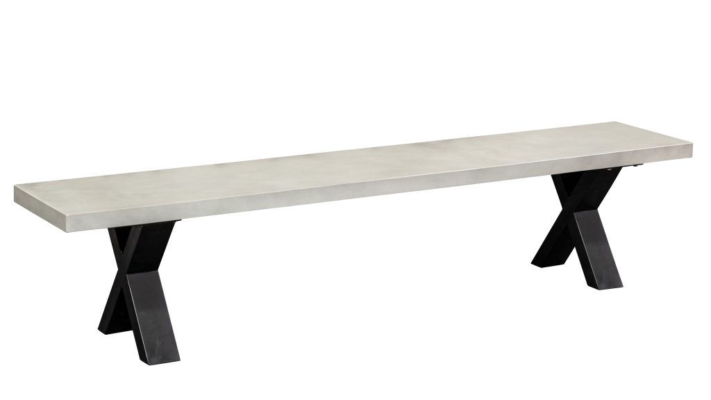 Element 2.2m GRC Bench Anthracite | Segals Outdoor Furniture