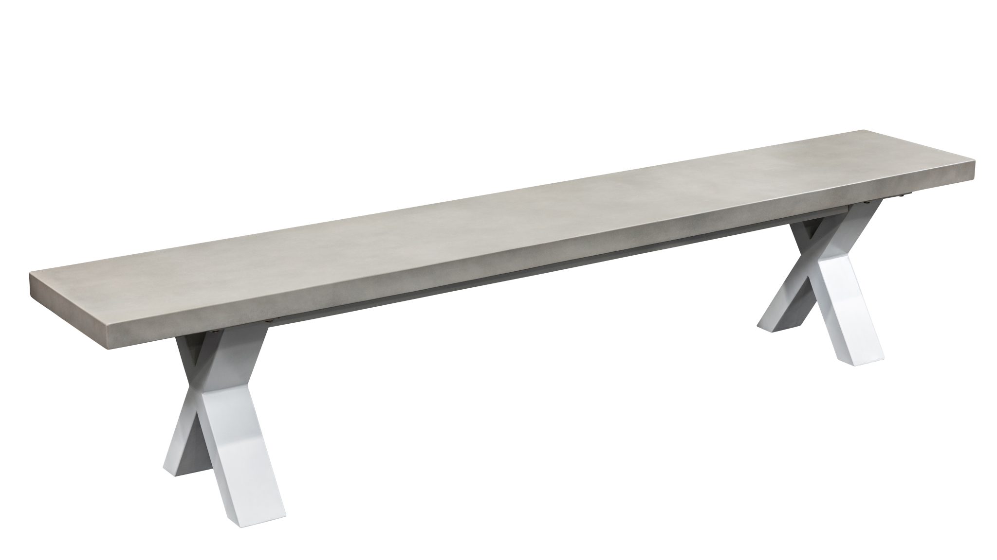 Element 2.2m GRC Bench White | Segals Outdoor Furniture