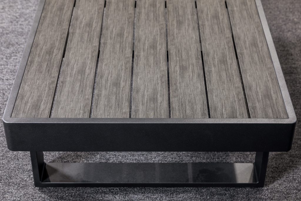 2x Allure Single Sofa Gun Metal & Side Table | Segals Outdoor Furniture