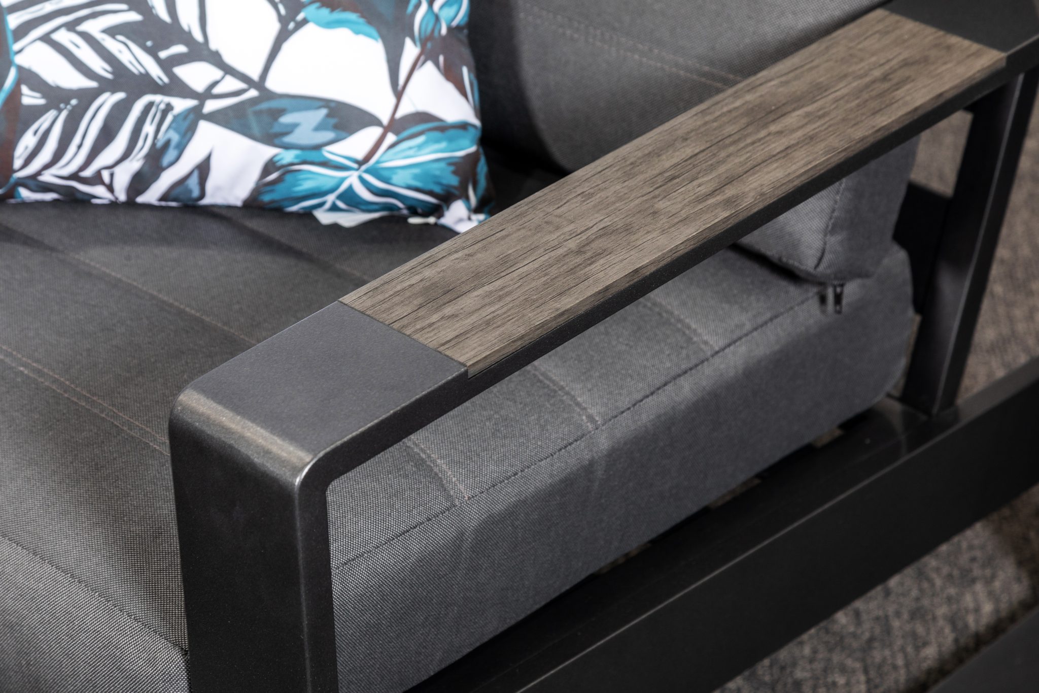 Allure Modular Dining Set, Bench & Single Sofa (Black) | Segals Outdoor ...