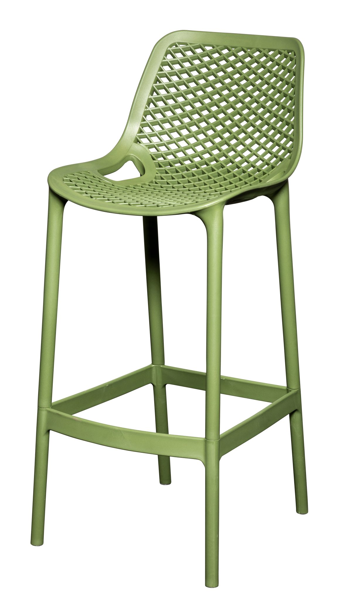 Isla 4 Seat Square Bar Set Grass/Black | Segals Outdoor Furniture