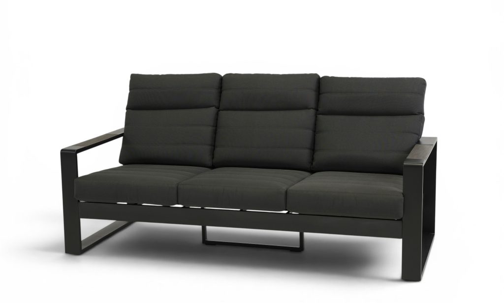 Allure High Back Triple Sofa Black | Segals Outdoor Furniture